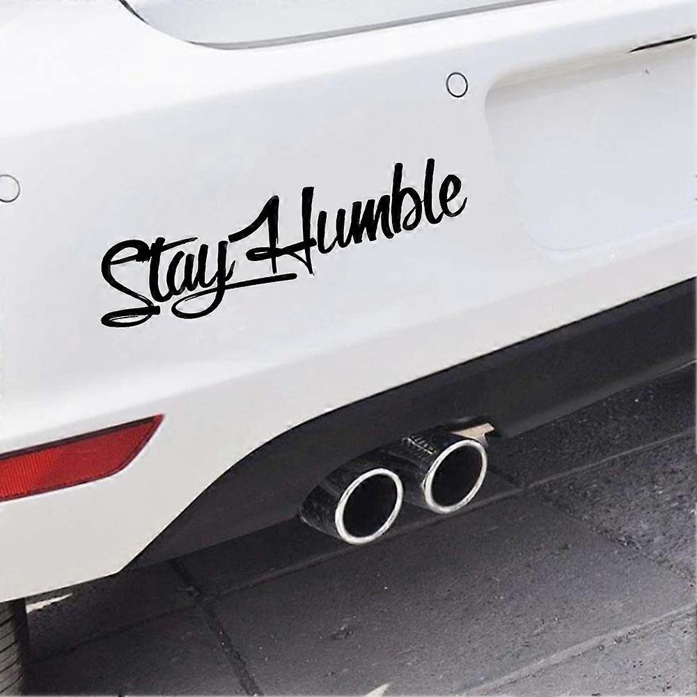Stay Humble Sticker Racing Car Body Window PET Decal Simple Letter ...