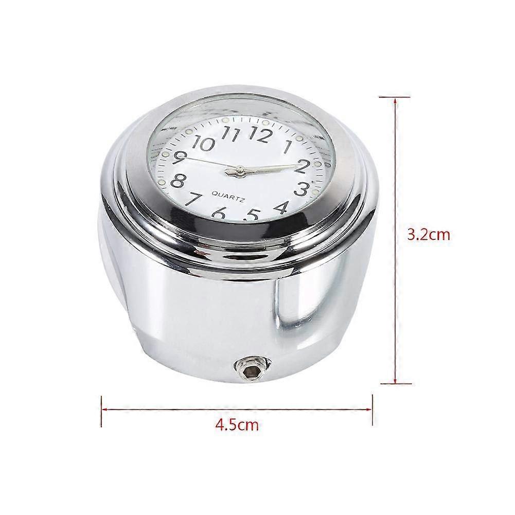 Motorcycle Clock 7/8Inch 1Inch Motorcycle Handlebar Mount Watch Precise ...