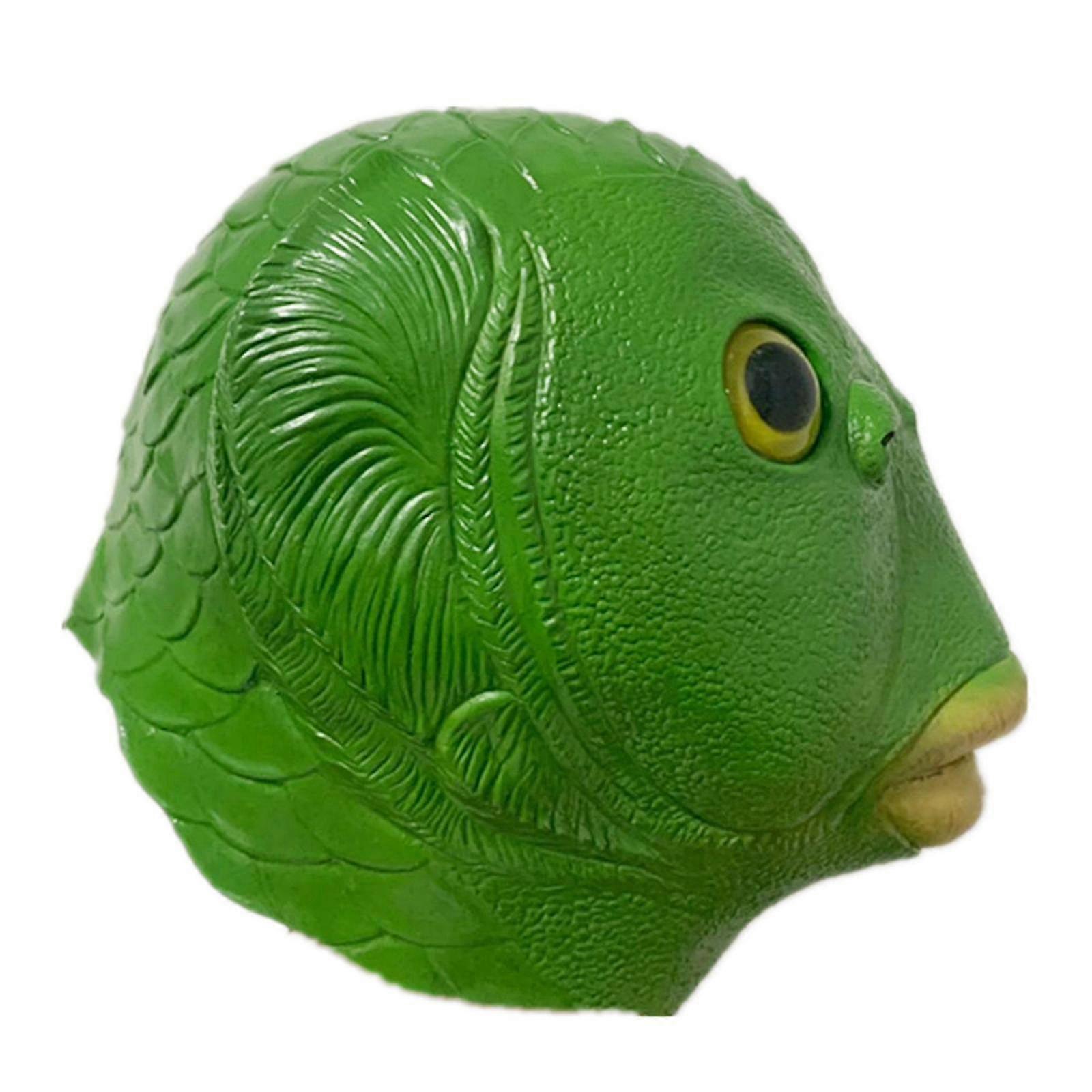 Creepy Party Halloween Costume Party Latex Headgear Carp Face Cover ...