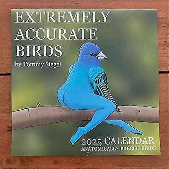 2025 Extremely Accurate Birds Calendar Decorative Wall Monthly Calendar ...