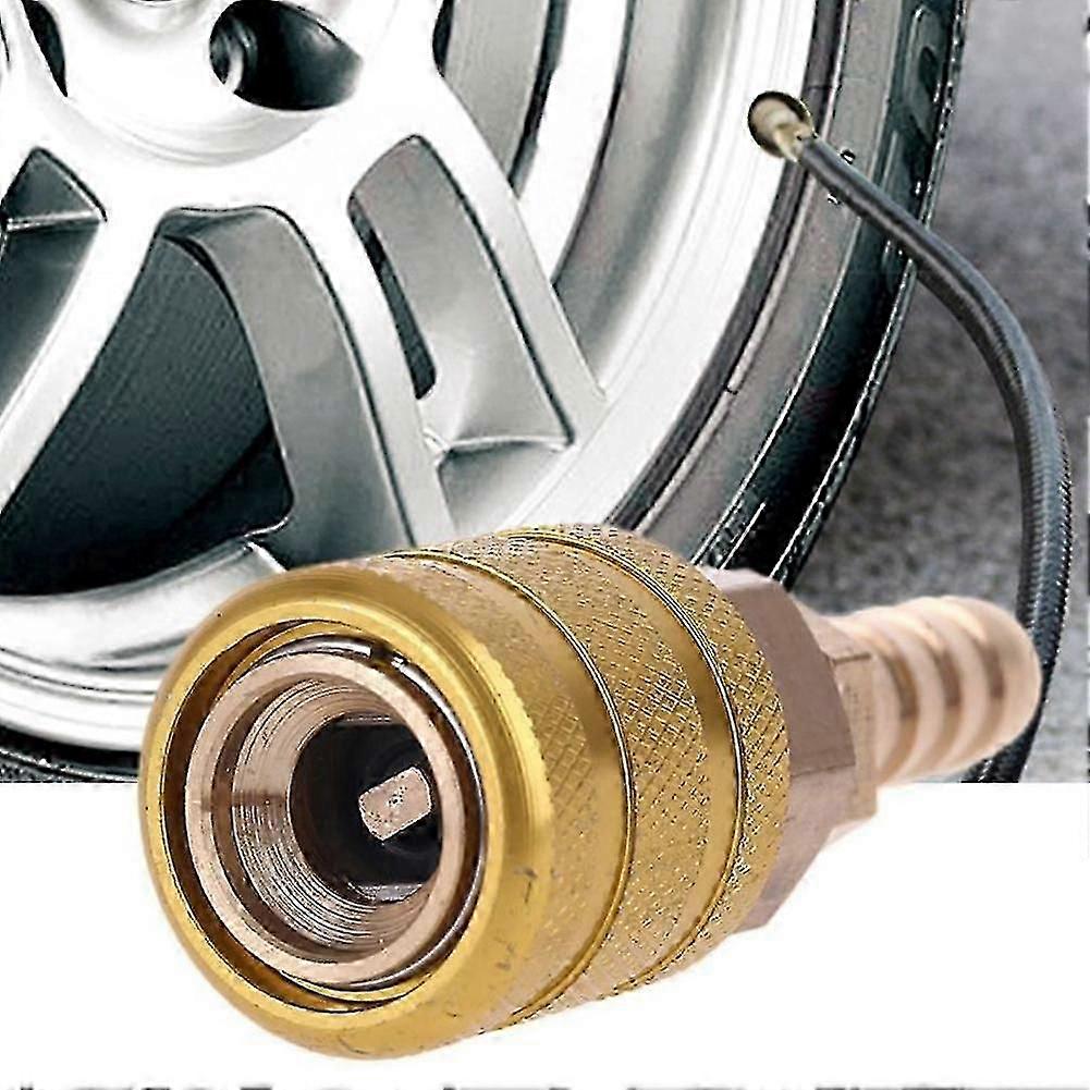 8mm Tire Valve Inflation Joint Portable Tire Inflation Connector Brass ...