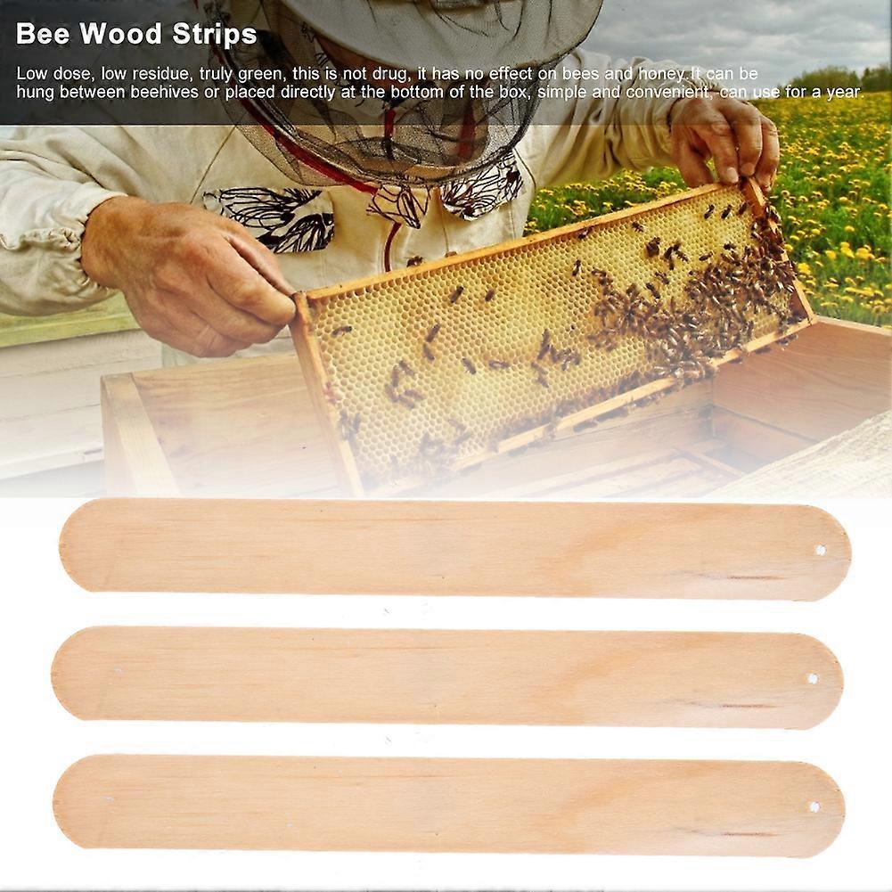 Bee Wax Moth Larva Killer Treatment Tools - Wood Strips for Beekeeping ...
