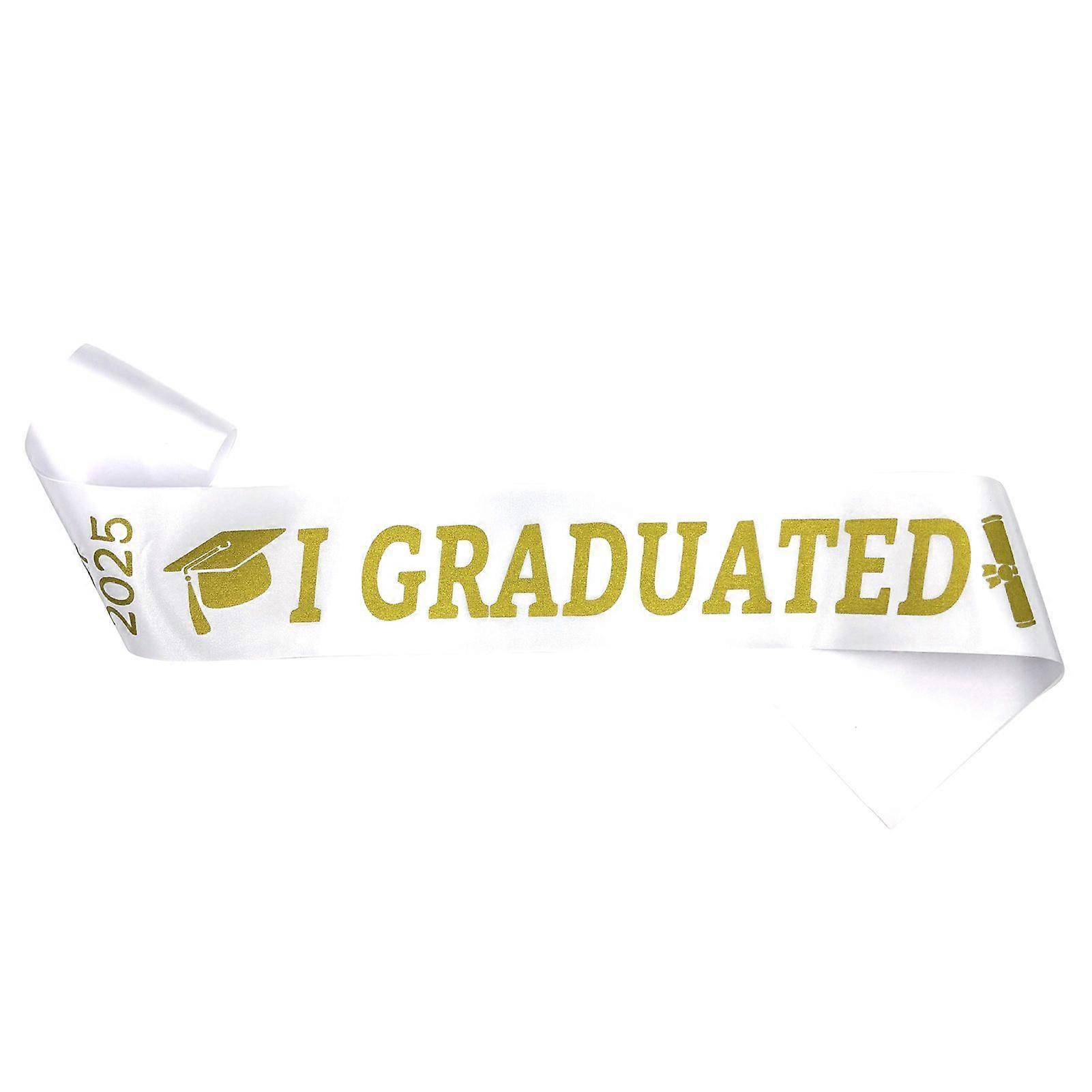 2025 Graduation Stole Unisex Adults Graduation Satin Sash Ribbon Class ...