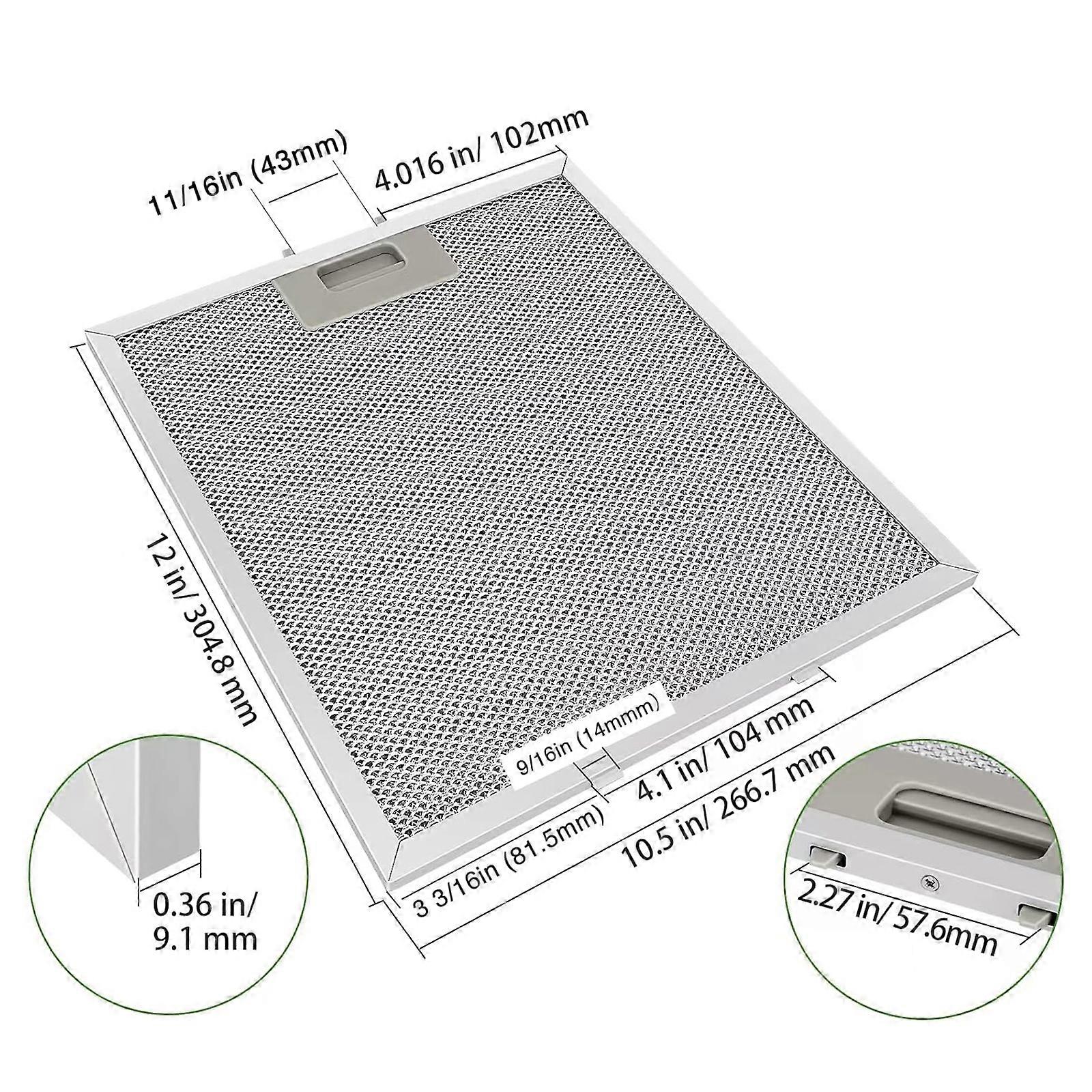 Mesh Range Hood Filter Vent Replacement Kitchen Exhaust Fan Filters ...