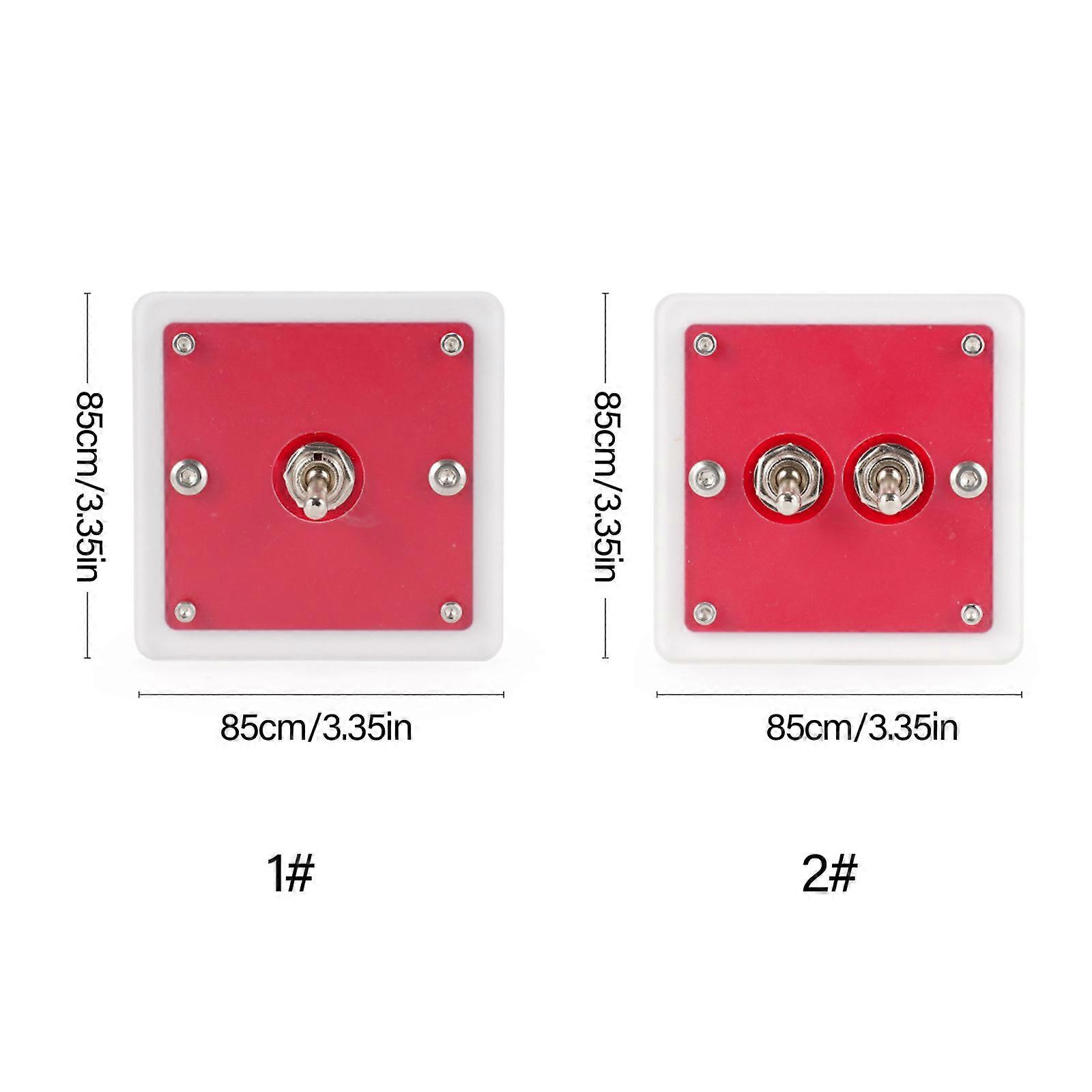 Acrylic Single/Double Toggles Switches Cover Panel Plate Aesthetic ...