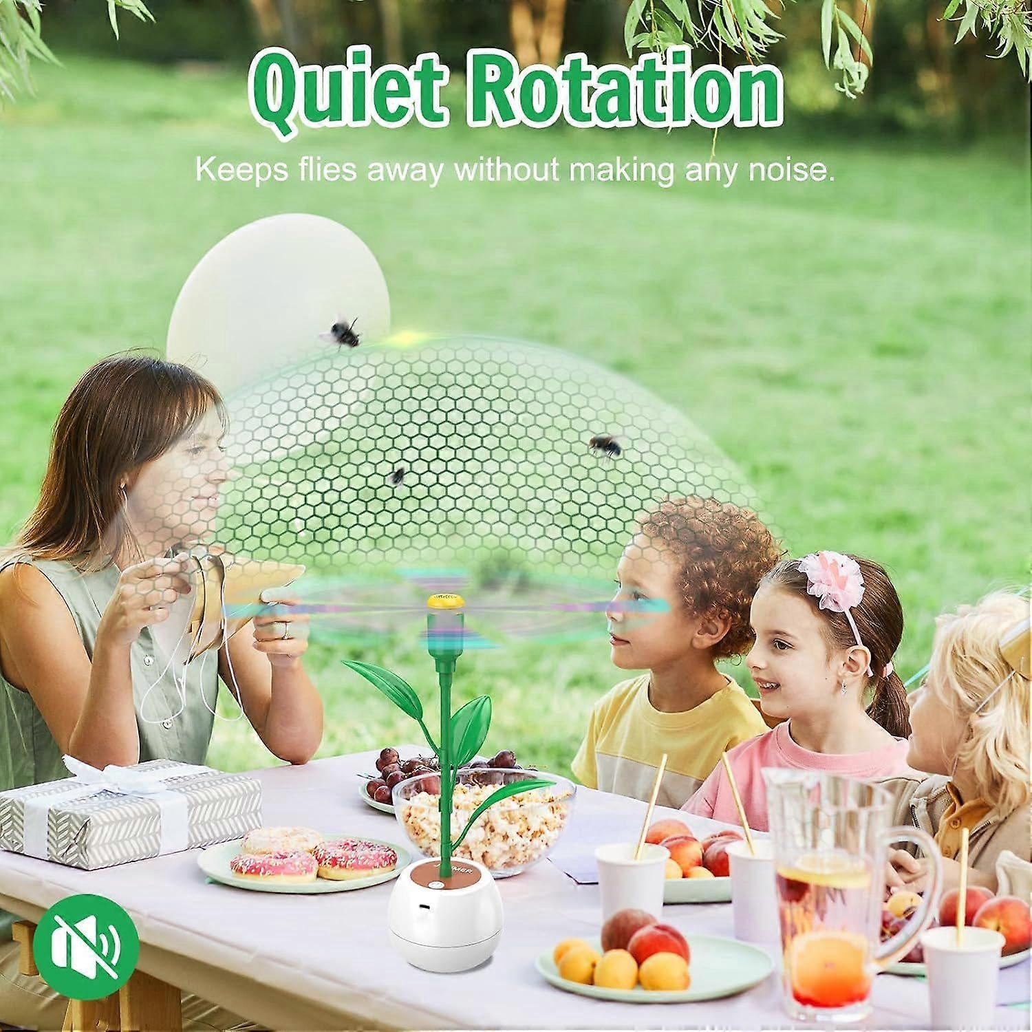 Fly Fan for Tables, Table Fans to Keep Flies Away, Fly Fan for Outdoor ...