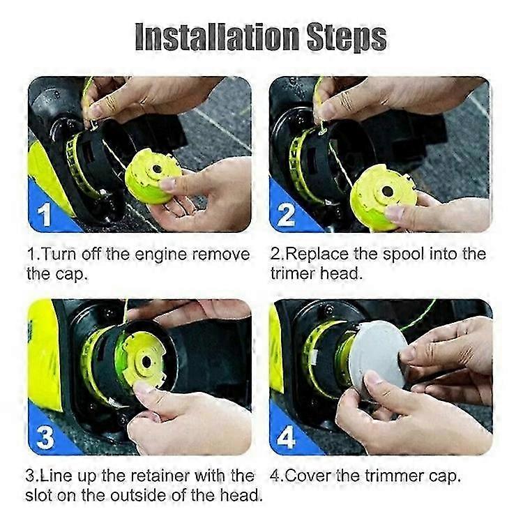 8Pcs Nylon Line Spool for 36V Grass Trimmer, Replacement String Trimmer ...