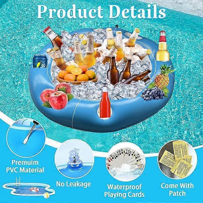 Circular Floating Pool Game Table - Spacious Inflatable Board Game ...