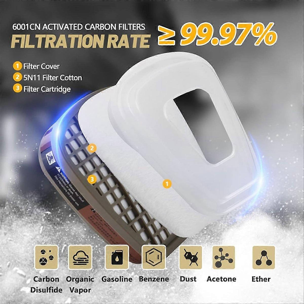 Masks Survival Chemical Activated Carbon Filter Full Face Respirator ...