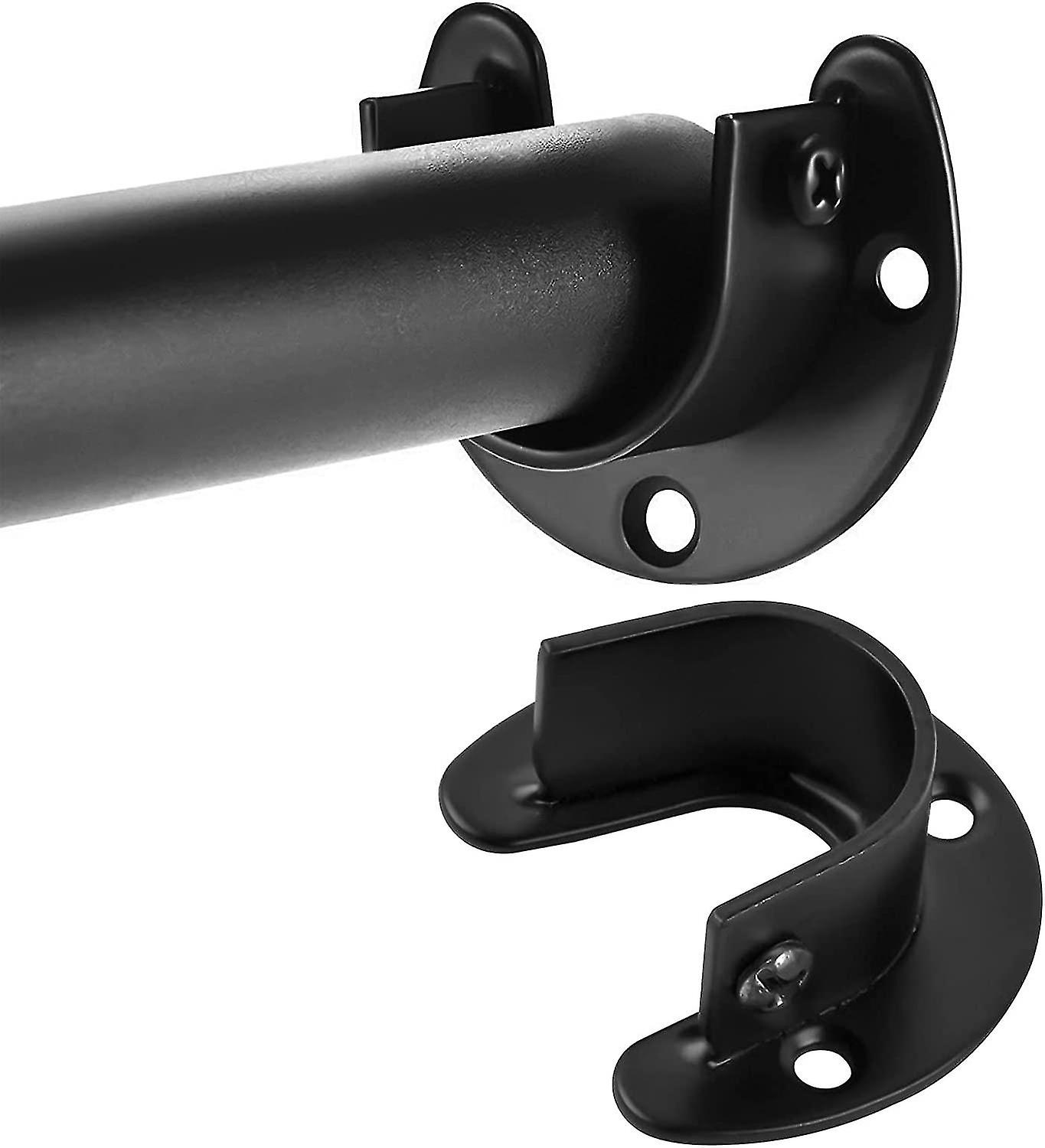 4pcs U Shaped Curtain Rod, 25mm Curtain Rod End Bracket, Stainless ...