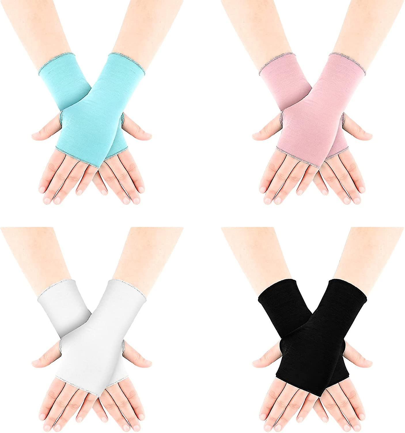 Uv Protection Gloves Wrist Length Sun Block Driving Gloves Unisex ...