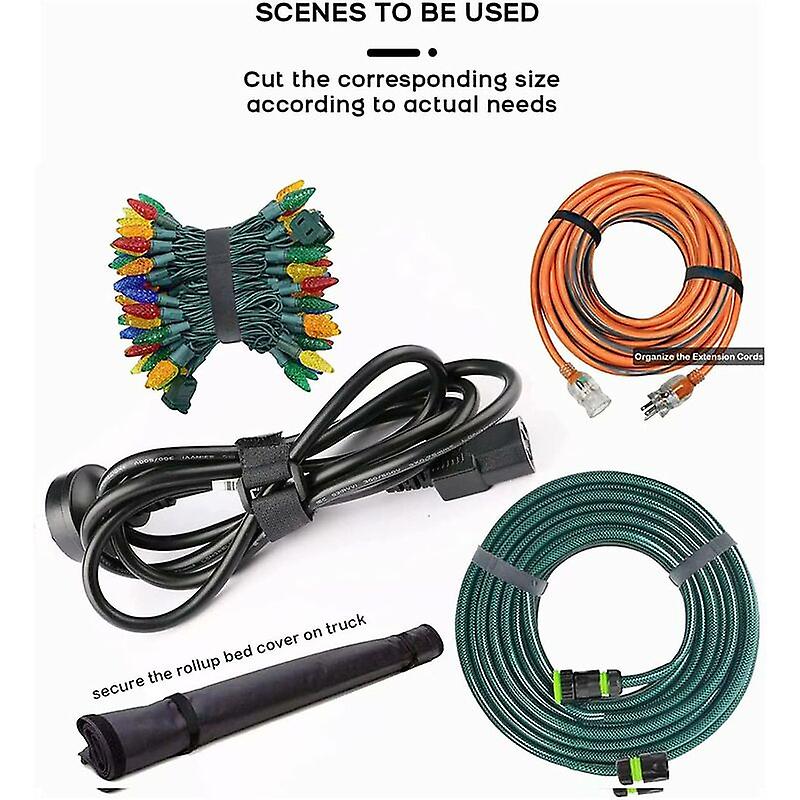 10M X 20Mm Reusable Anti-scratch Strap, Adjustable Cable Ties with 50 ...