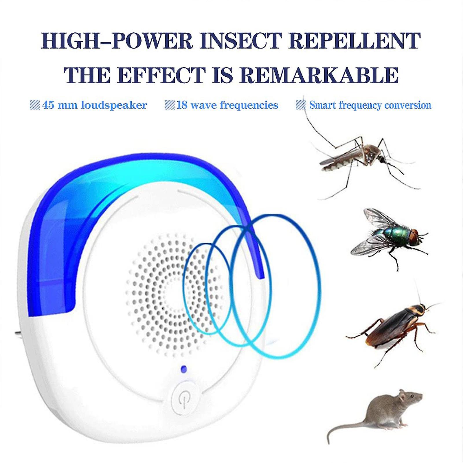 Ultrasonic Pest Repeller, Indoor Pest Repellent Plug In For Insects ...
