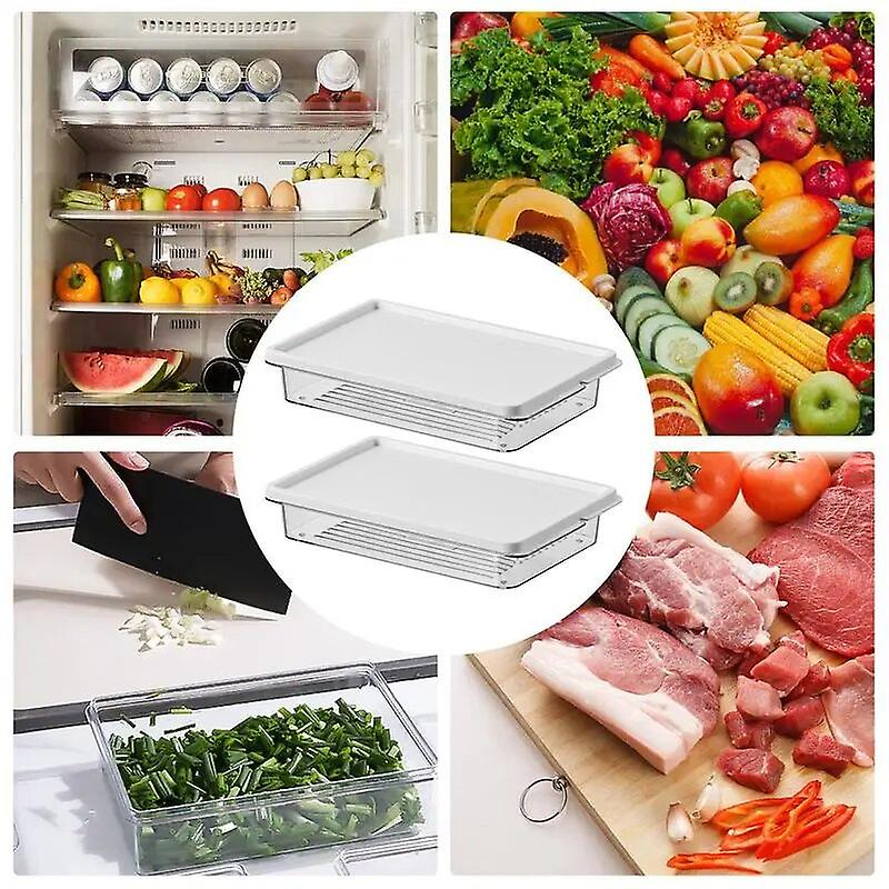 Food Containers Freezer Boxes With Lids Clear And Portable Fridge ...