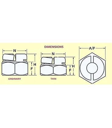 Aerotight M8 A2 Stainless Steel Self-locking Nut | Fruugo DK