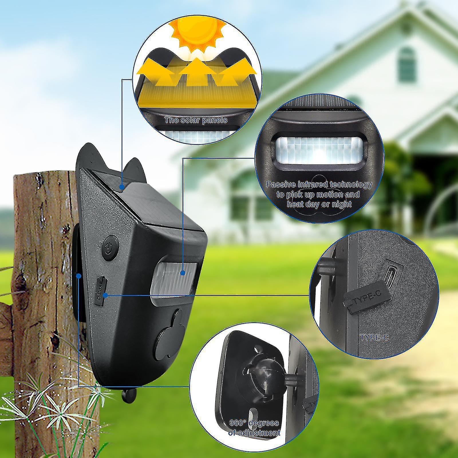 Solar Driveway Alarm 984ft Long Range Wireless Driveway Alarm Ip60 ...