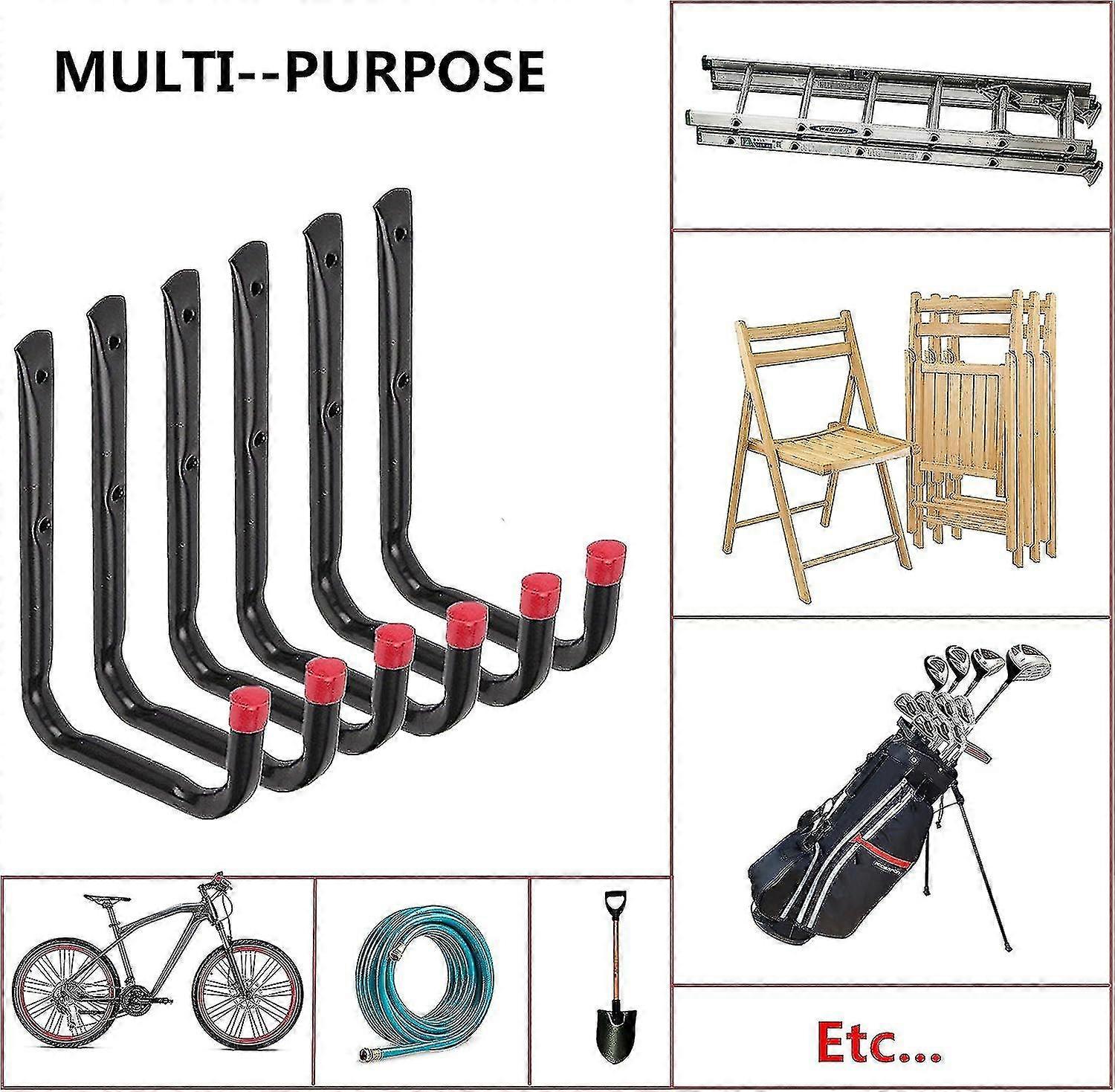 Heavy Duty Garage Storage Utility Hooks,universal Wall Mount U Rack ...