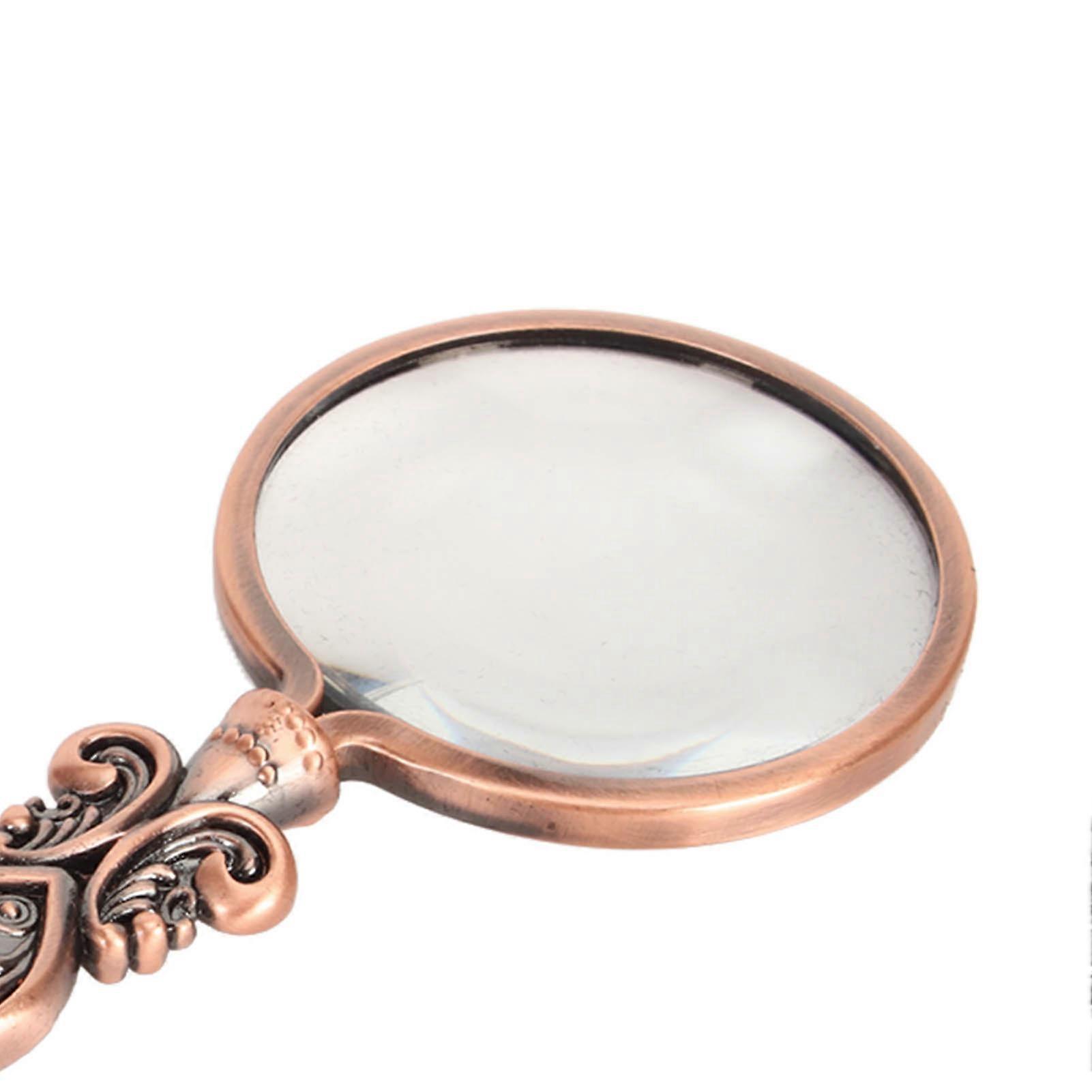 Retro Magnifying Glass Portable 3x Magnification Handheld Magnifier For ...