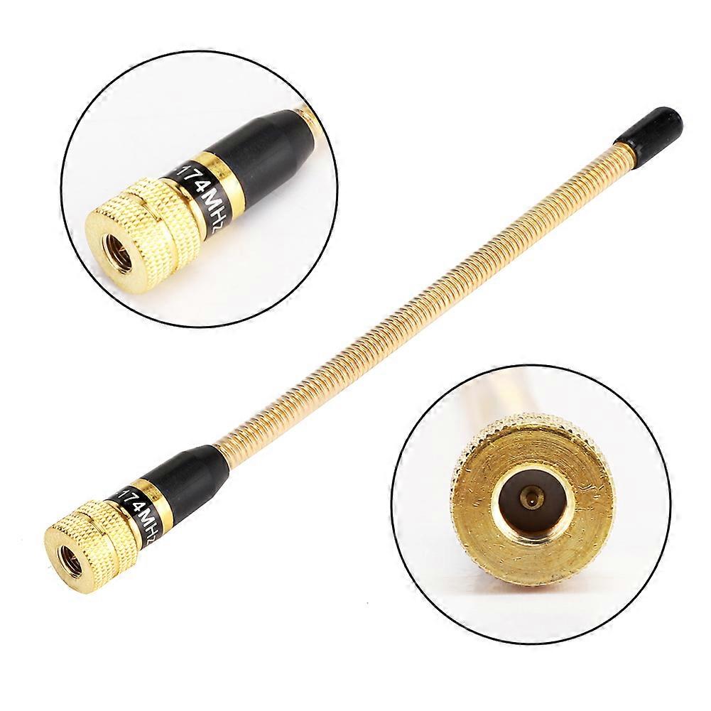 Golden SMA Male Flexible Spring Antenna VHF for Yaesu VX-3R, VX-800, FT-250R, VX-8R, VX-150, FT ...