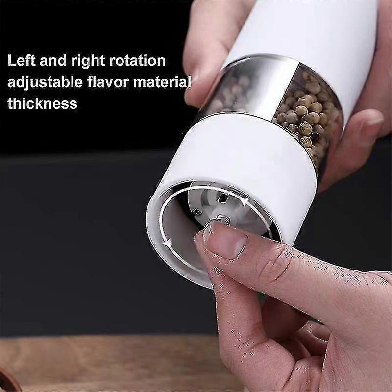 Pepper Grinder Electric Automatic Mill Salt Battery Powder Abs Ceramic ...