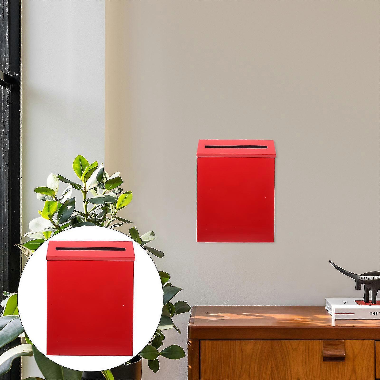 Metal Mailbox Letter Container Wall Mounted Mailbox Large Capacity ...