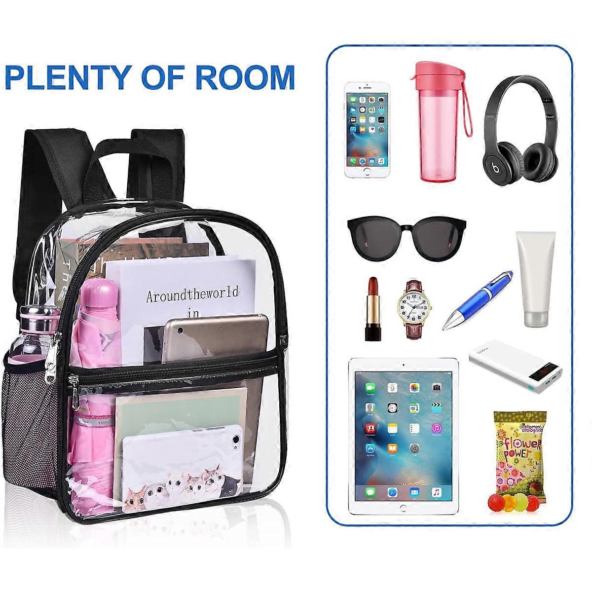 Clear Mini Backpack Approved, Water proof Transparent Backpack for Work ...