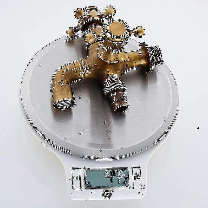 Double Drain Garden Faucet Antique Style Double Ball Garden Faucet ...