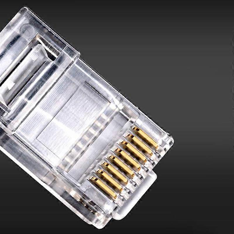 50Pcs Cat6 RJ45 Connector UTP Cable Ethernet Jack 8P8C Network CAT 6 ...