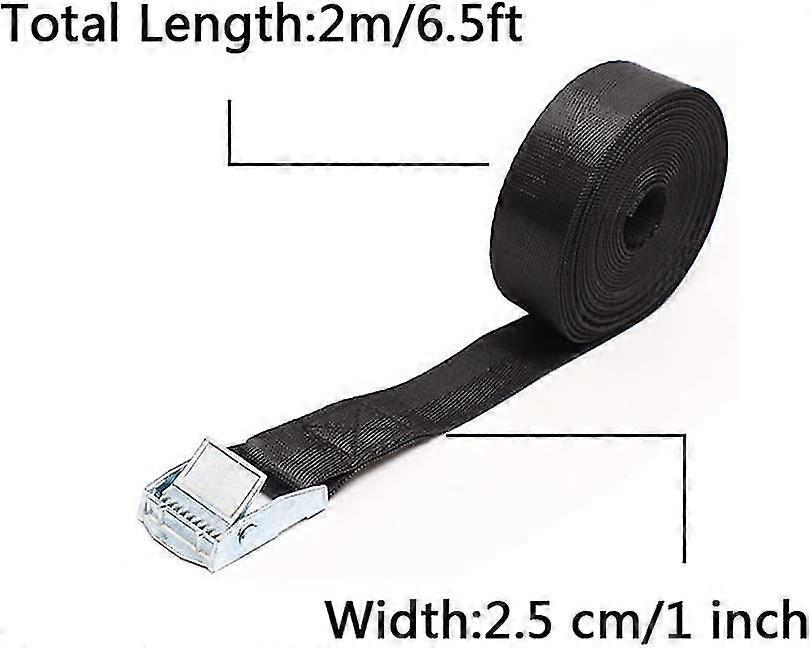 Lashing Straps Lashing Straps Black 6 Pcs Fastening Straps 2m Lashing ...