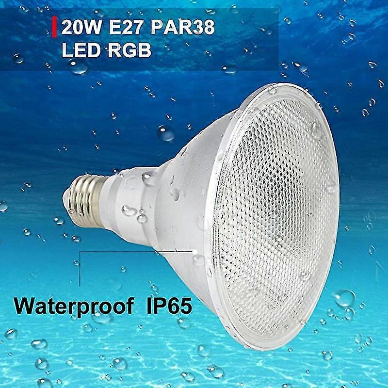 Par38 Led Bulb Color Changing Dimmable 30w E27 Remote Control + Rgb ...