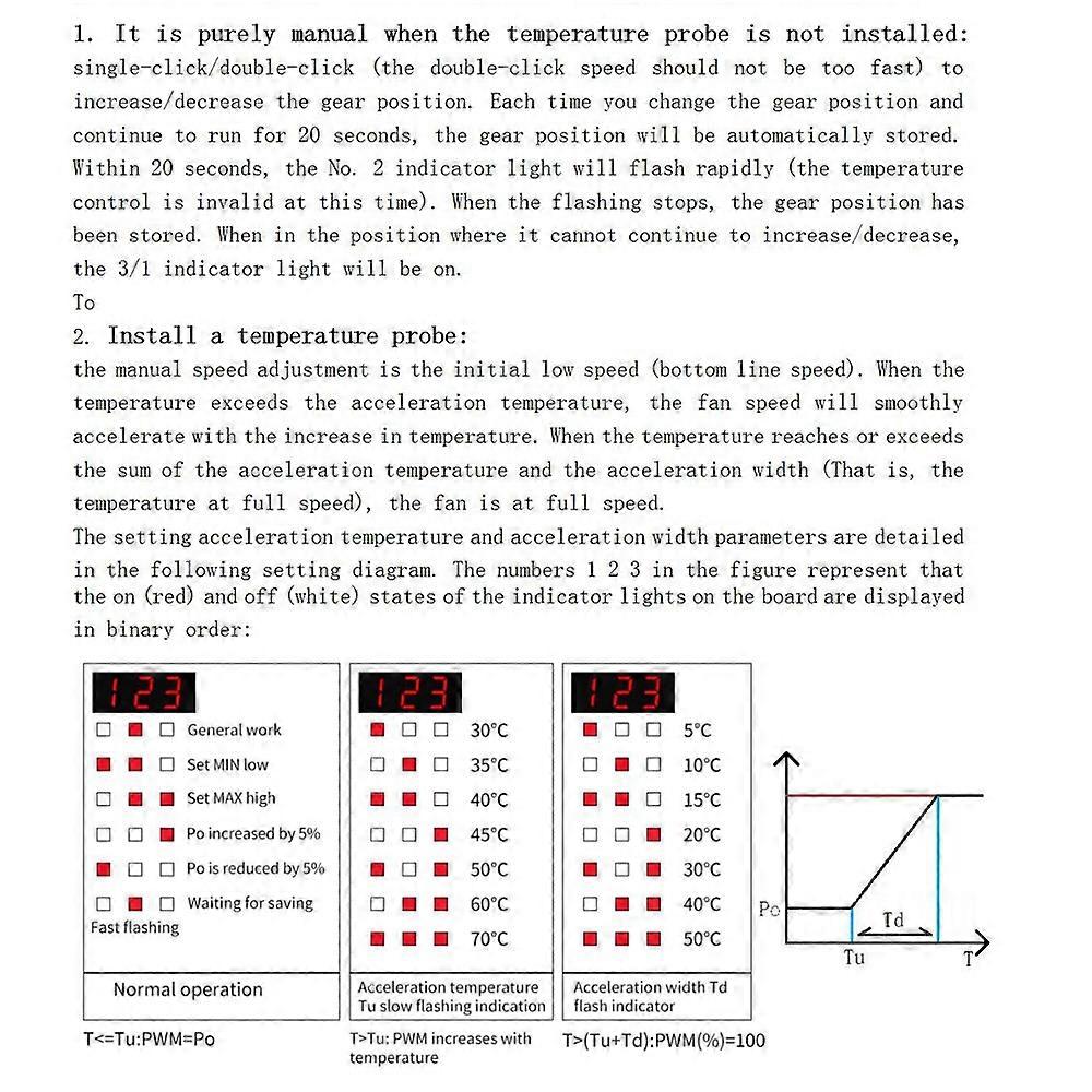 Temperature Controller Module Single 12V DC PWM 2-3 Wire Fan Temperature Control Governor ...