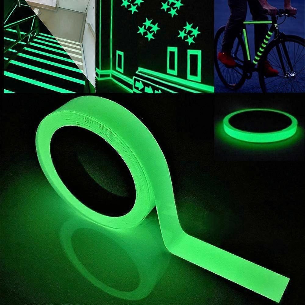 10m X 2cm Premium Luminous Self Adhesive Tape, Glow in The Dark Tape, Glow in The Dark Tape ...