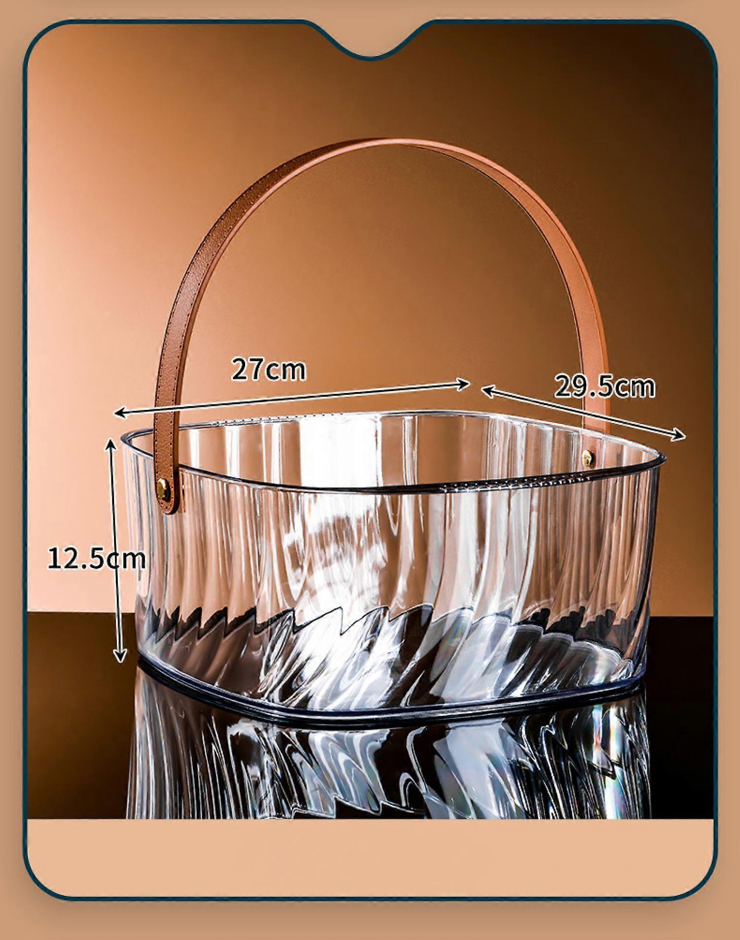 Glass Ice Bucket - Beverage Bucket Cocktail Home Bar Accessories, Wine ...