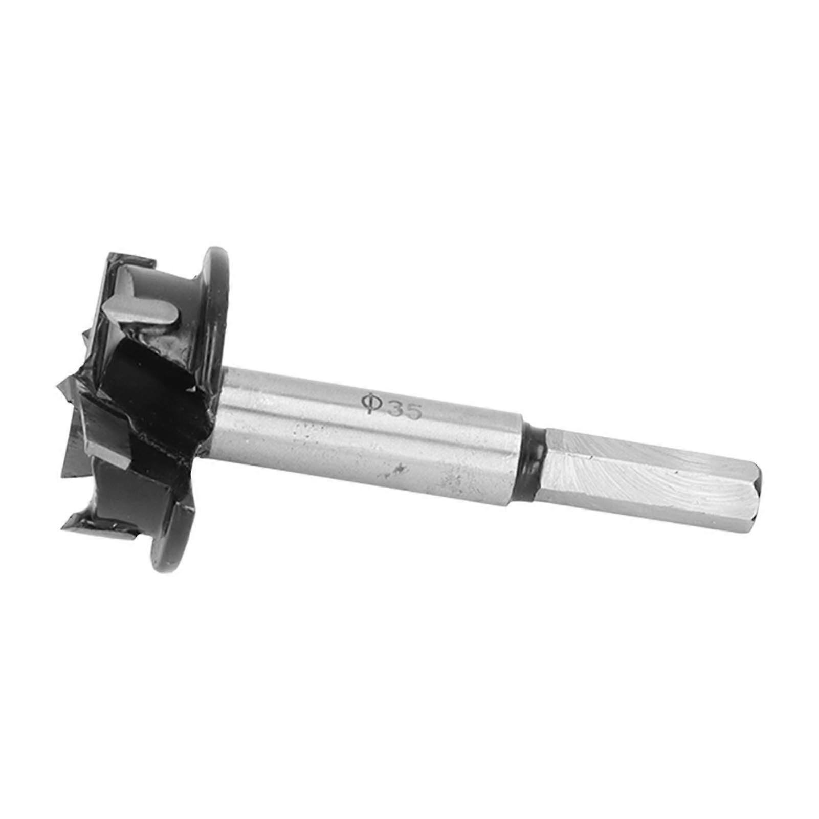 35MM Hinge Boring Bit 3 Flute 4 Tooth Cemented Carbide Hole Opener ...