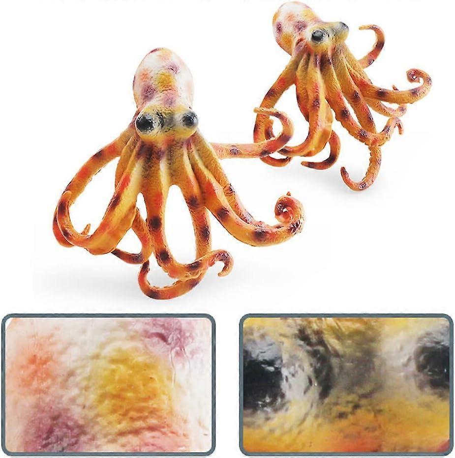 Mini Sea Creatures Figures 6 Pcs Ocean Animal Figures Set Squid Toy ...