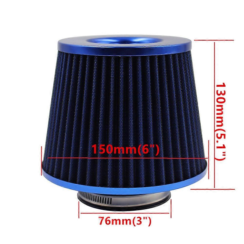 Full Car Air Intake Set 3" 76mm Car Cold System Turbo Induction Pipe ...