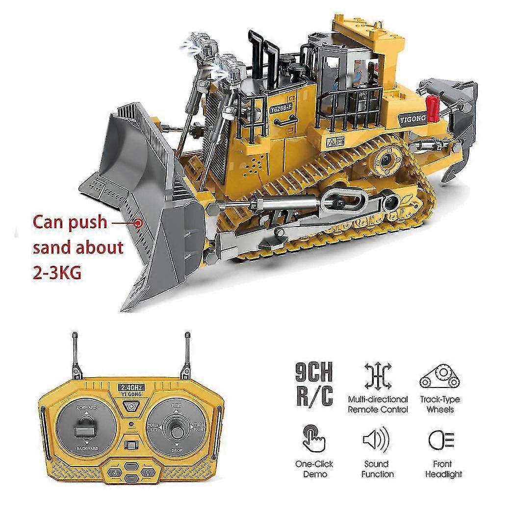Remote Control Bulldozer Toys 1:24 Rc Trucks Remote Control Excavator ...