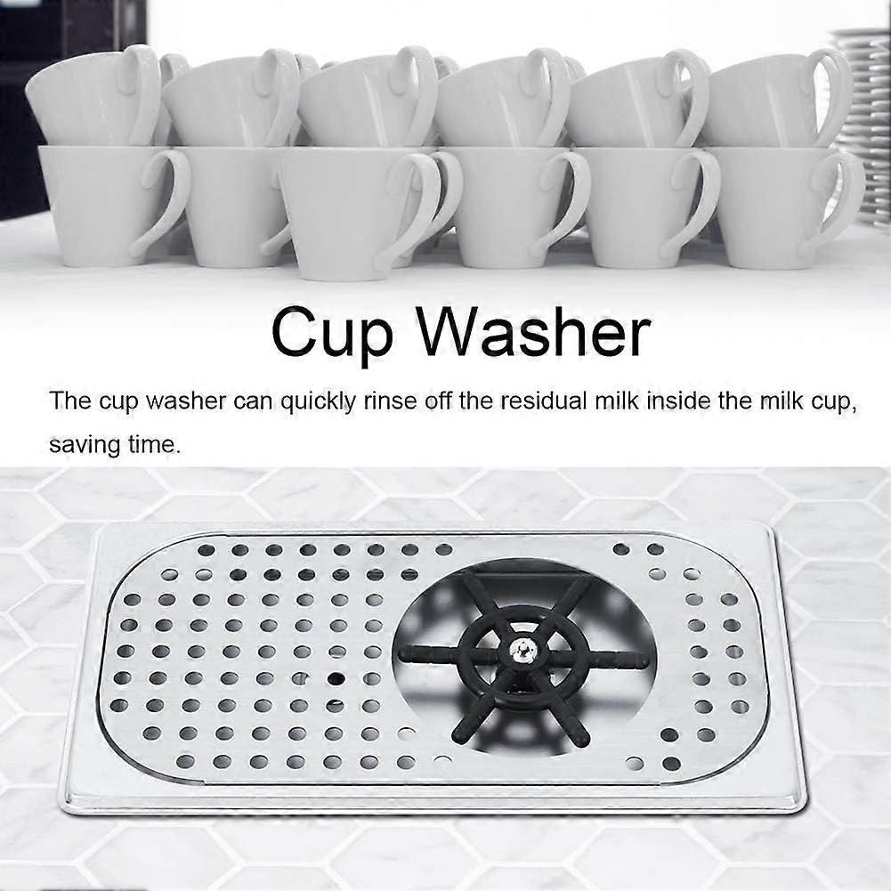 Cup Washer, Stainless Steel Water Tank Washer Practical Milk Tea Cup ...