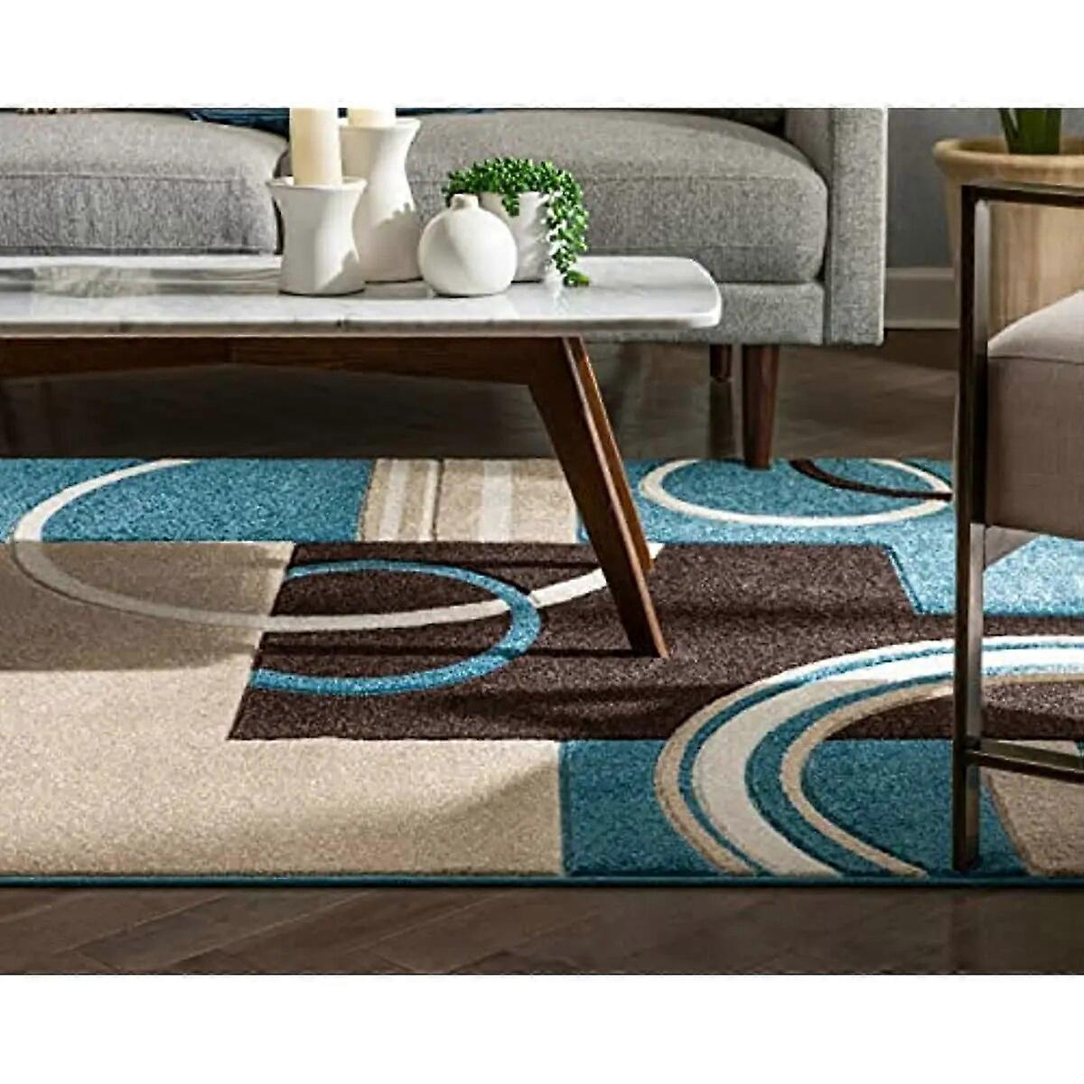 Geometric Circles Carpet for Living Room Home Decoraions Sofa Table ...
