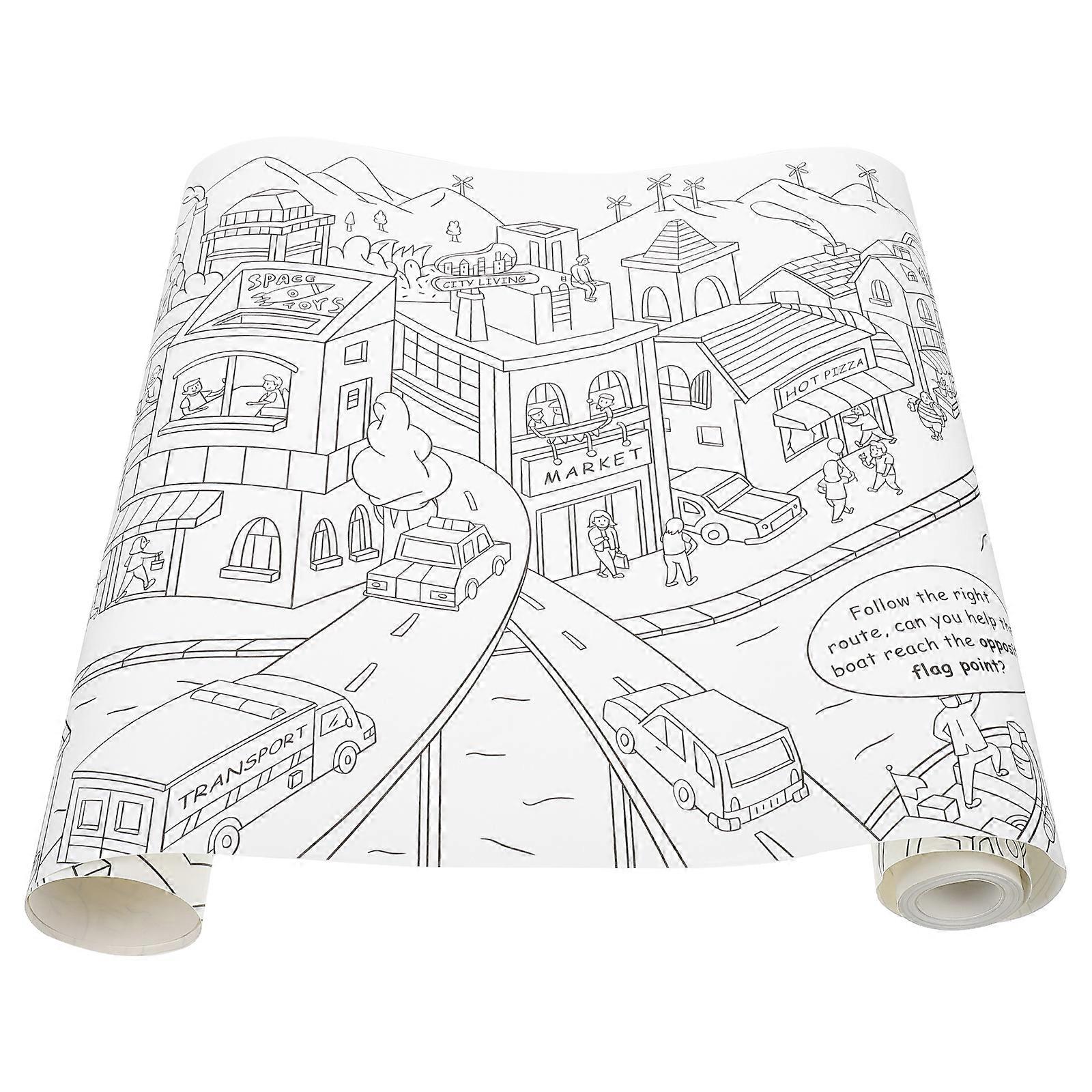 Toys Toddlers Kids Coloring Book Large Coloring Poster Giant Coloring ...