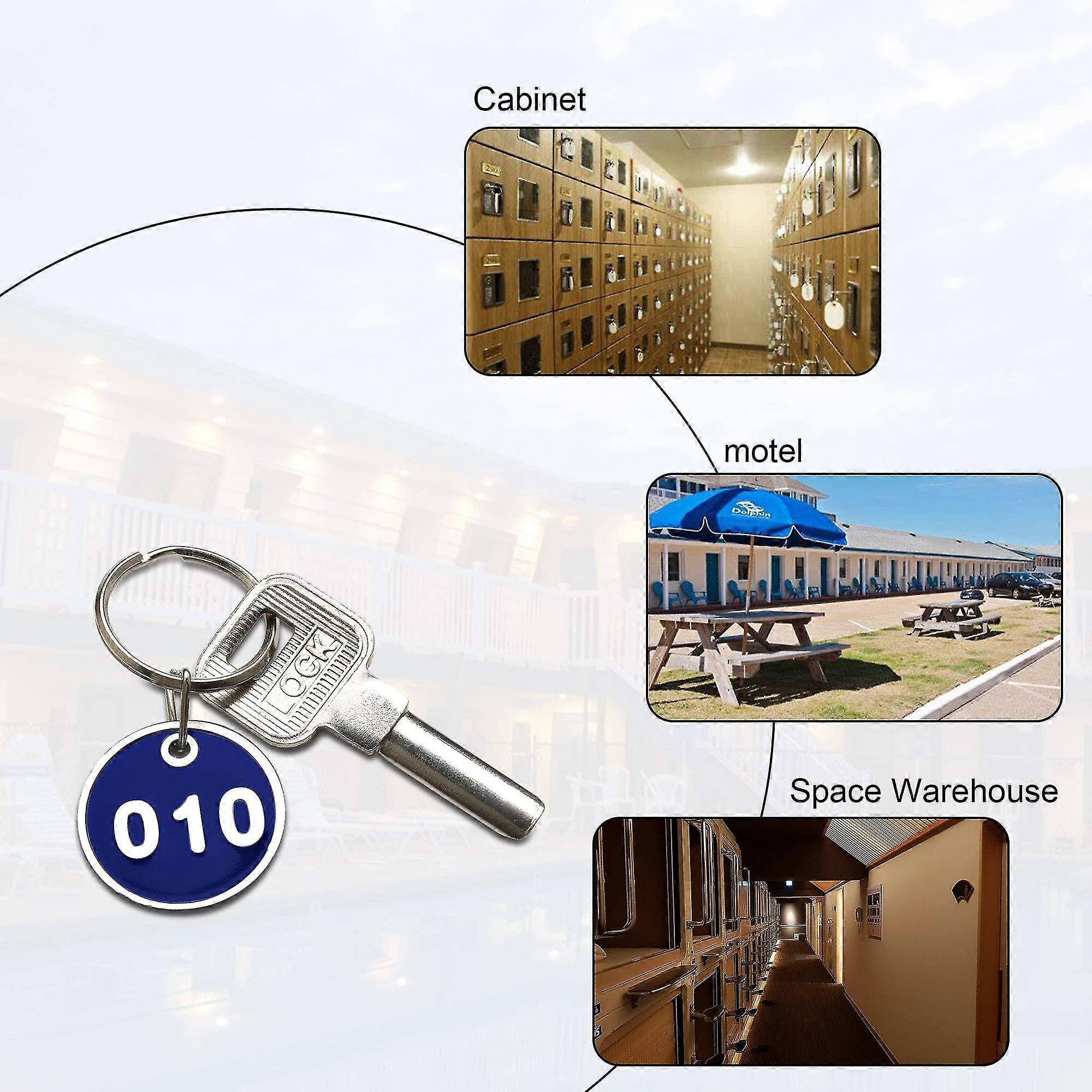 1-100 Numbers Key Chain Numbers Tags Locker Gym Key Rings Engraved ...