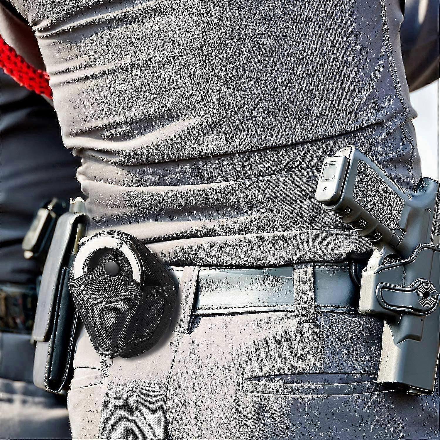 2 Packs Handcuff Cases Nylon Handcuff Holders Universal Handcuff Pouch ...