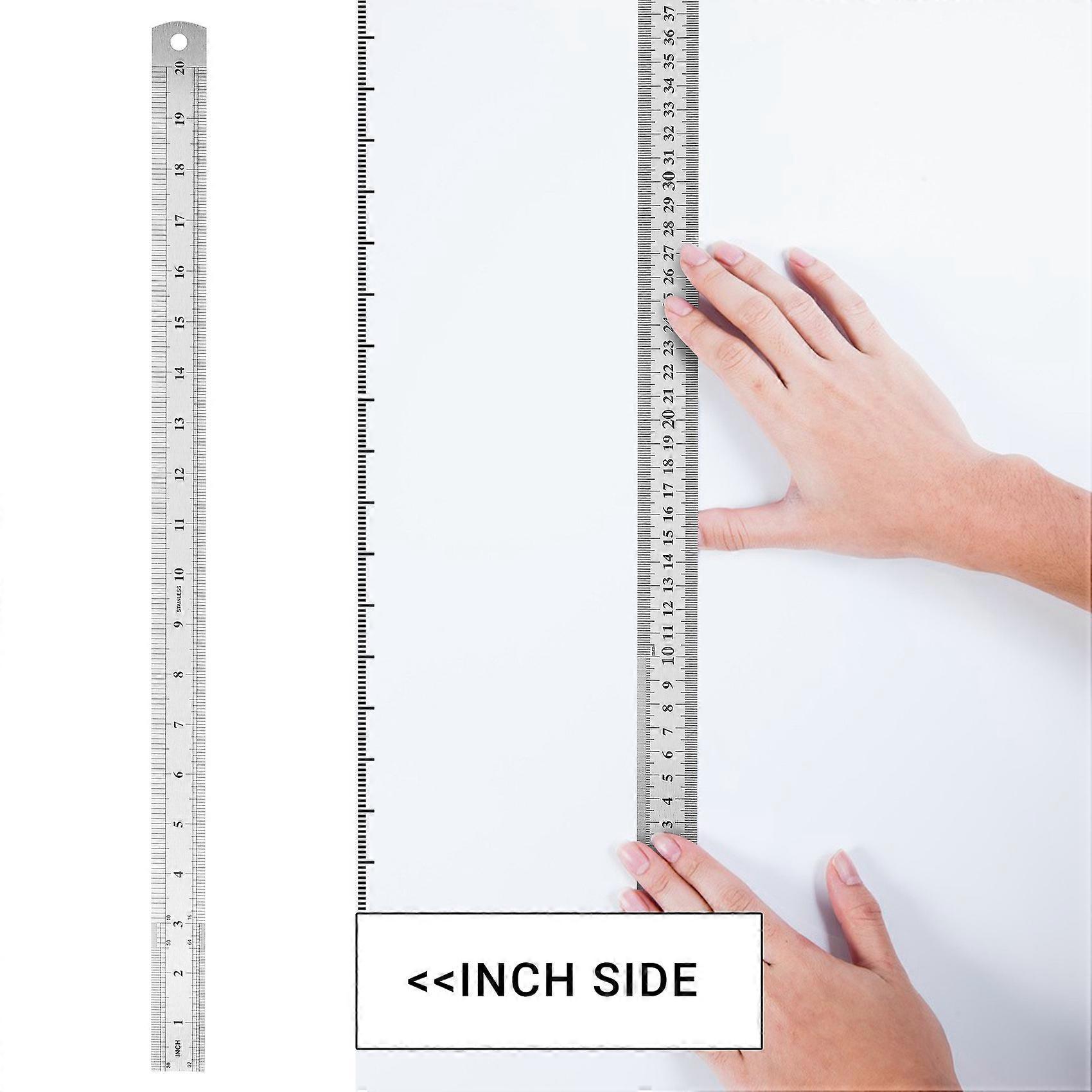 Groove Right Stainless Steel Metric Ruler 50 cm Stainless Metric Ruler ...