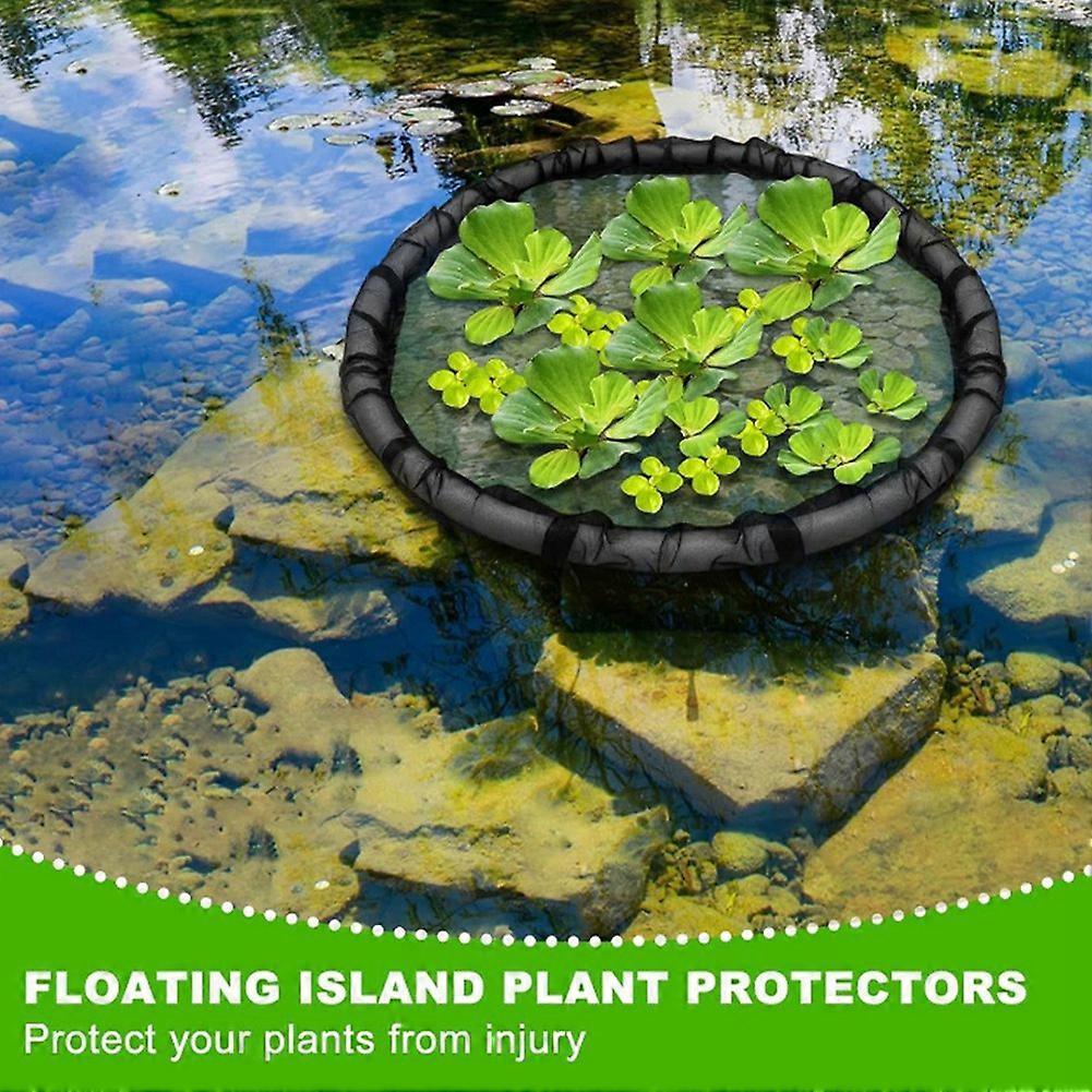 Floating Island Plant Protector Fish Barrier for Water Features Pond ...
