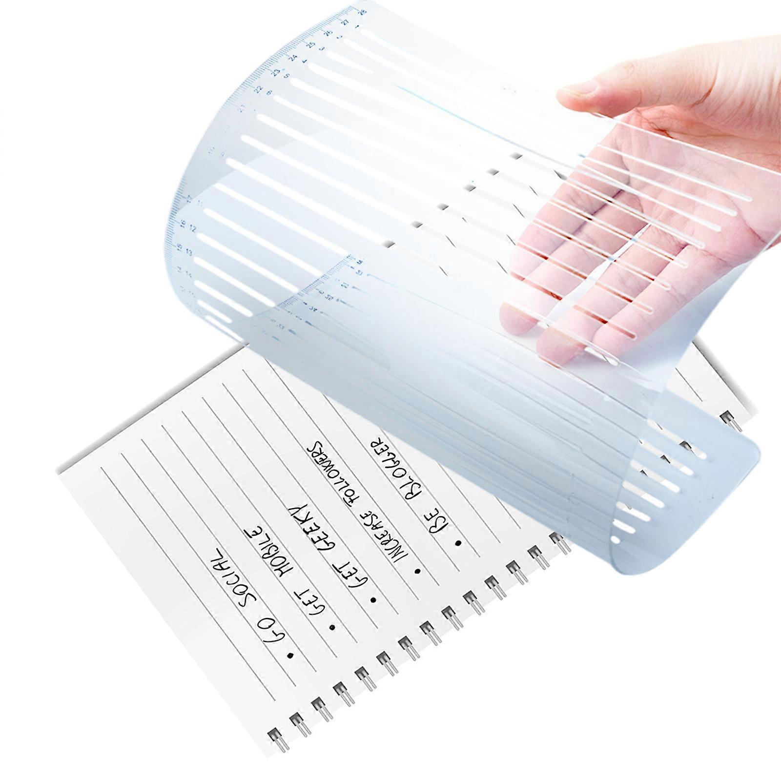 Straight Line Stencil Spacing Line Writing Guide Template Line Drawing ...