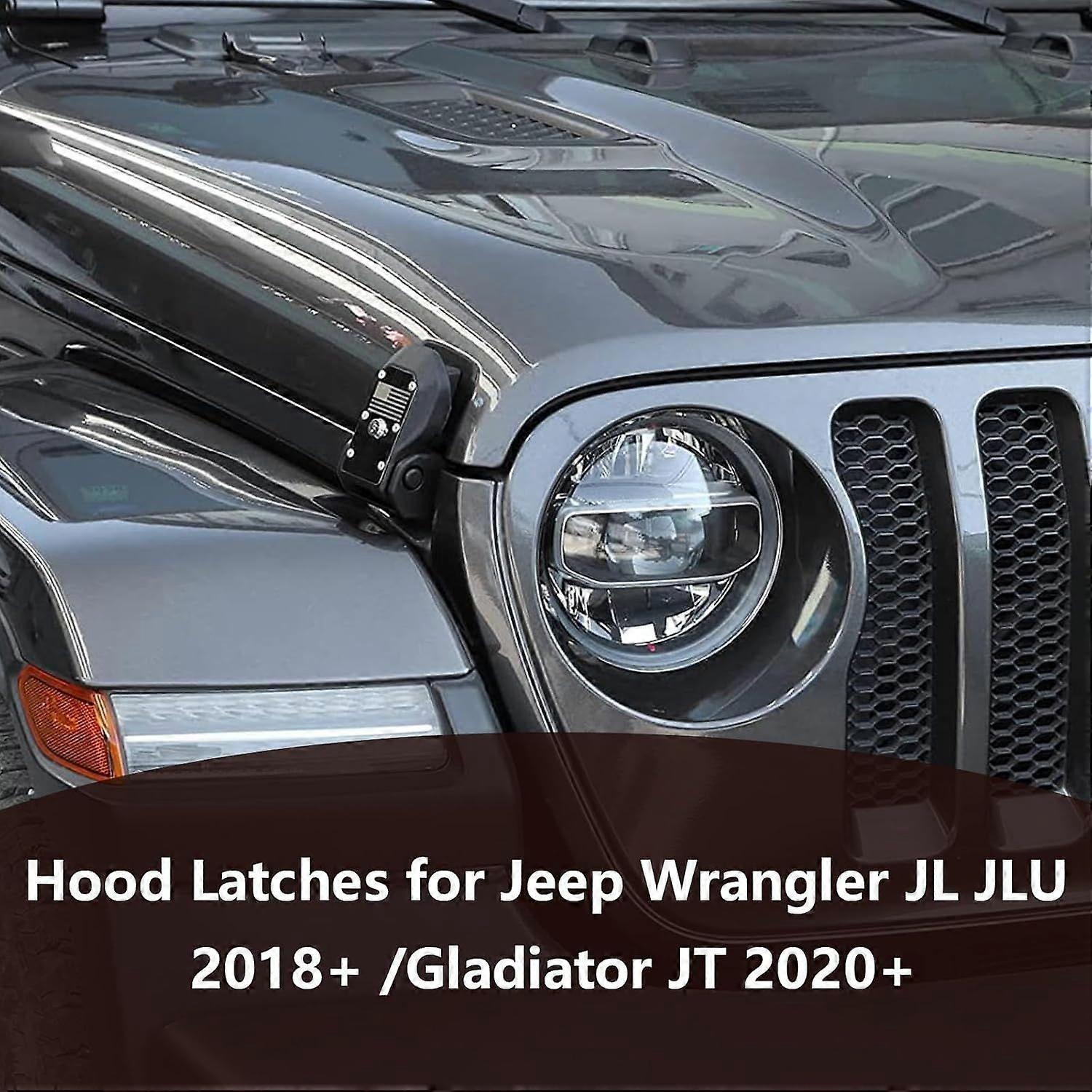 2025 Latest Model Locking Hood Latches with Keys for 2018-2024 Jeep ...