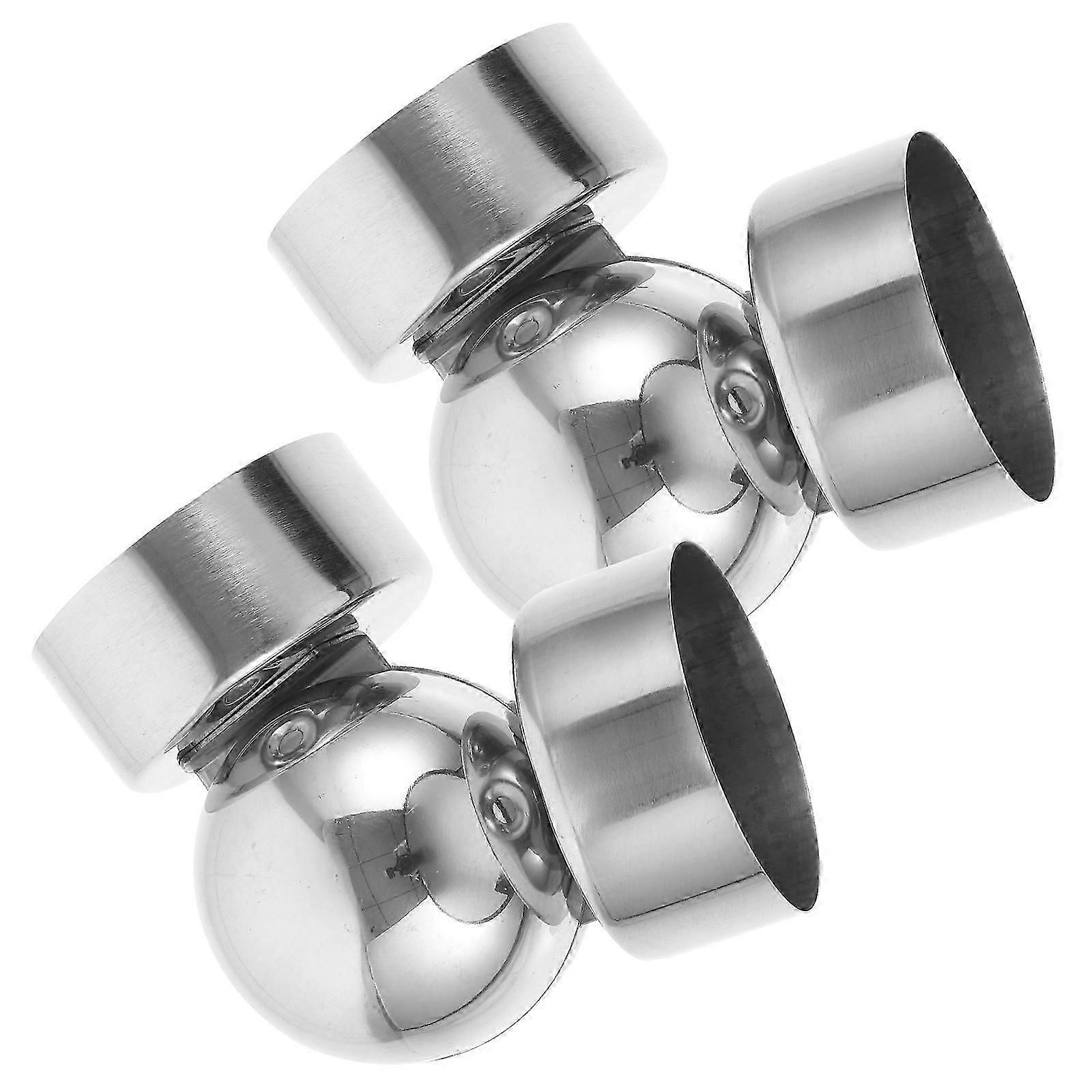 2 pcs Handrail End Caps Stainless Steel Stair Handrail End Sealing ...