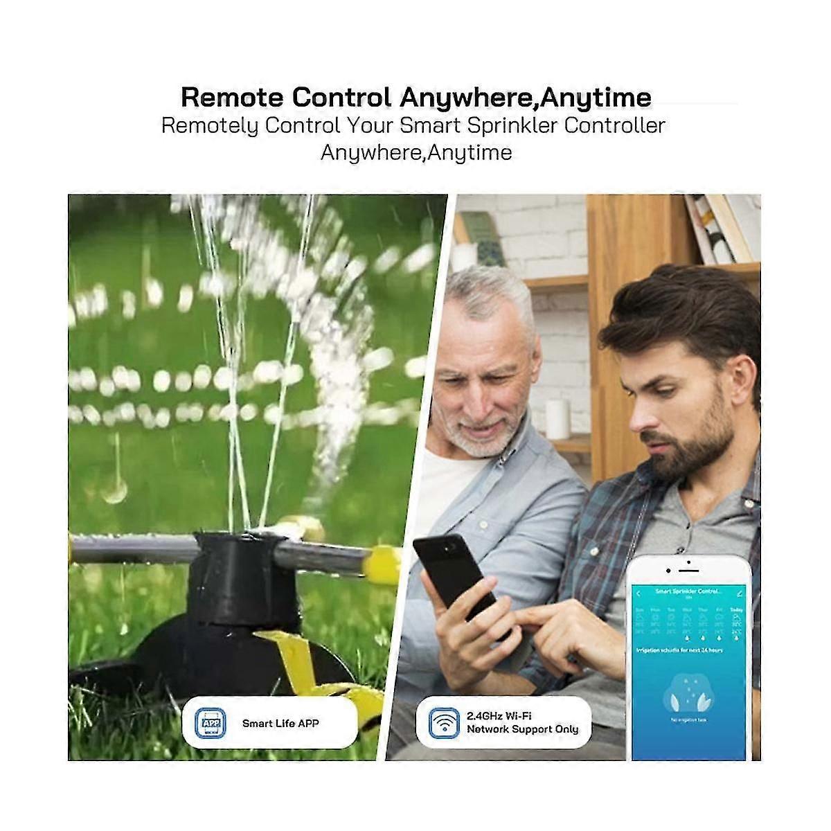 Tuya WiFi Sprinkler Controller Smart Irrigation Timer 8 Zones Automatic ...