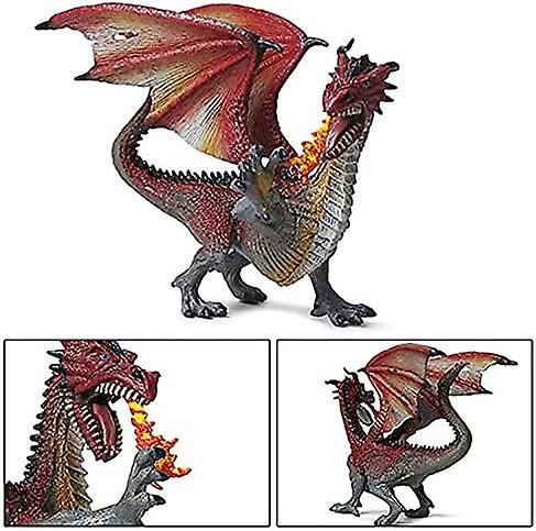 Dragon Figurine Magic Dragon Figurine Realistic Plastic Flying Dragon ...
