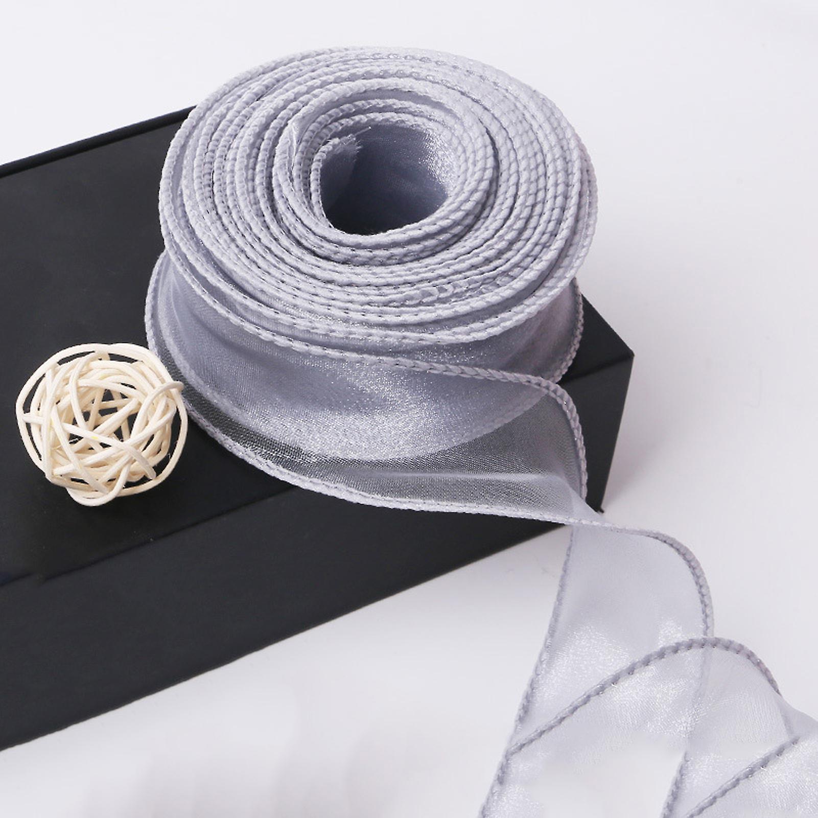 1 Roll Ribbon Soft Floral Bouquets Packaging Nylon Yarn Ribbon Diy Gift ...